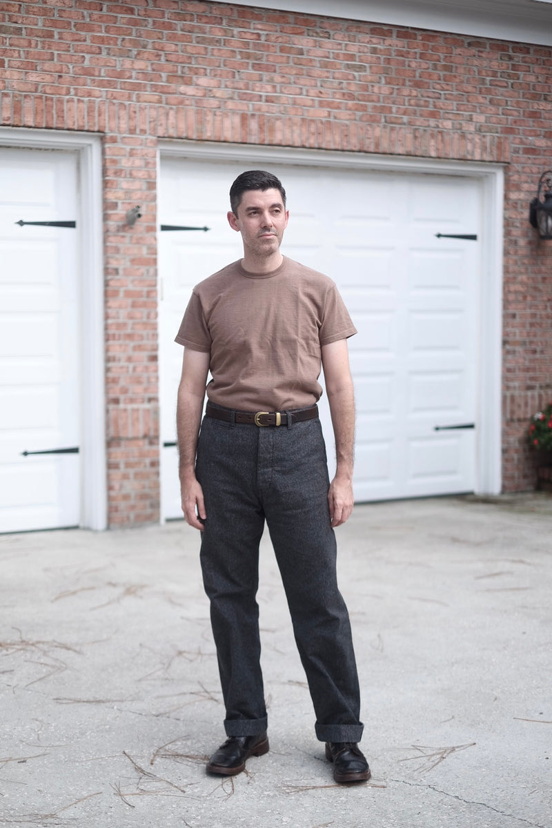 Heavyweight 9 oz. Loopwheel Tee (Rose Taupe) - Made in Japan – The Rite ...