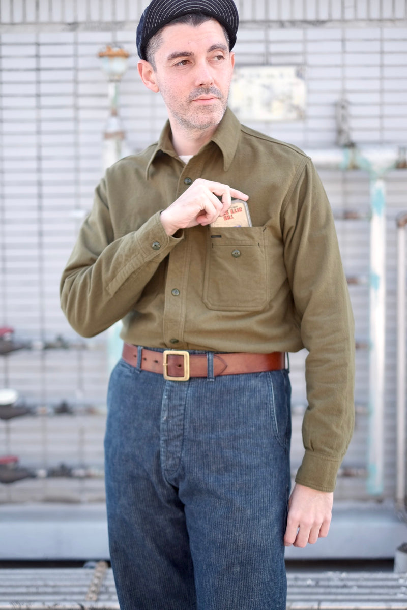 {Now Shipping} Uncle Sam Brushed Chamois Flannel Cigarette Pocket Work ...